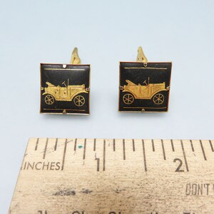 1960s Black and Gold Damascene Old Time Car or Jalopy Cuff Links - Etsy