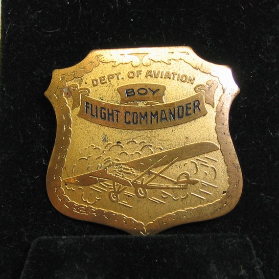 Very Cool Vintage Boy Flight Commander Pin Dept. Of Aviation | Etsy