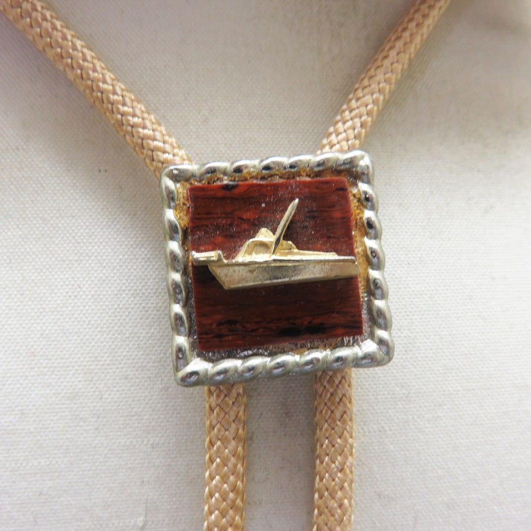 Vintage Yacht 1950s Bolo Tie, Vintage Fishing Boat Bolo Tie - Etsy