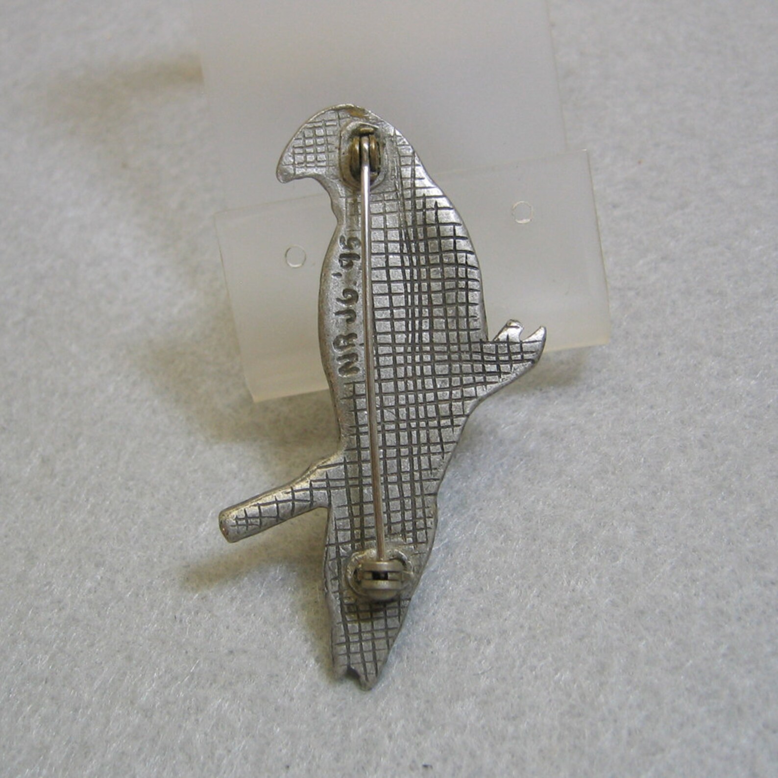 Pewter Parrot Pin MINT Realistic Vintage - Etsy