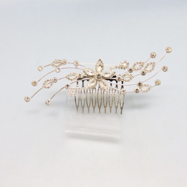 Rhinestone Comb - Etsy