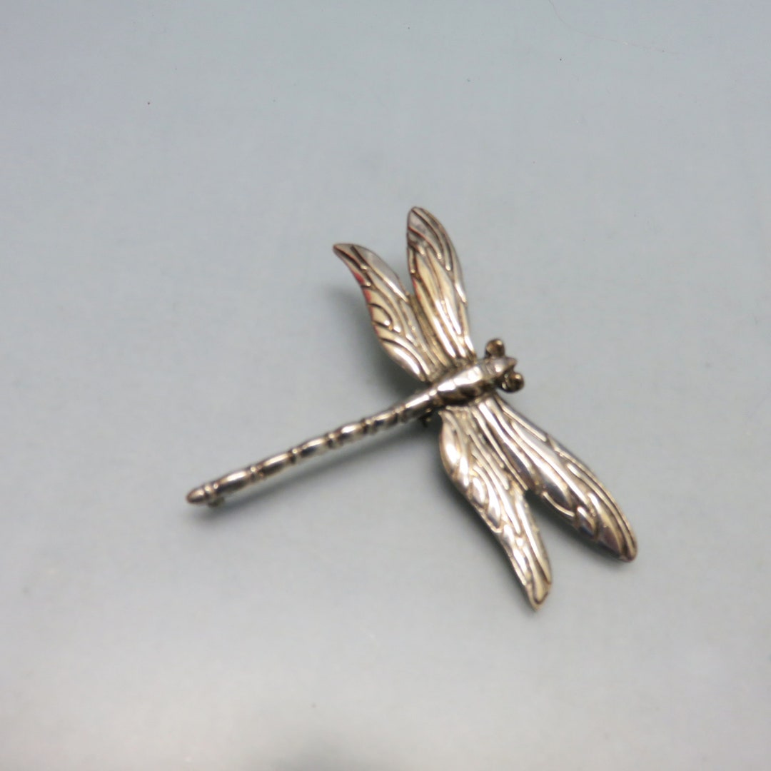 Gorgeous Sterling Silver Dragonfly Brooch or Pendant, Bceid Marking - Etsy
