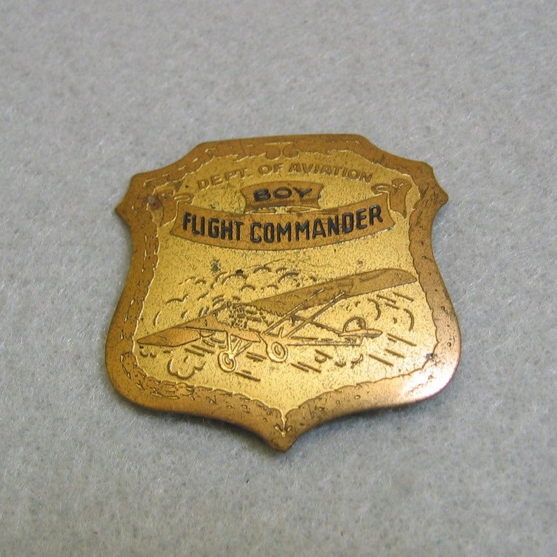 Very Cool Vintage Boy Flight Commander Pin Dept. Of Aviation | Etsy