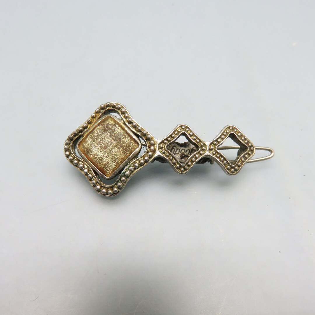 Renaissance Look Small Jeweled Barrette, Vintage - Etsy