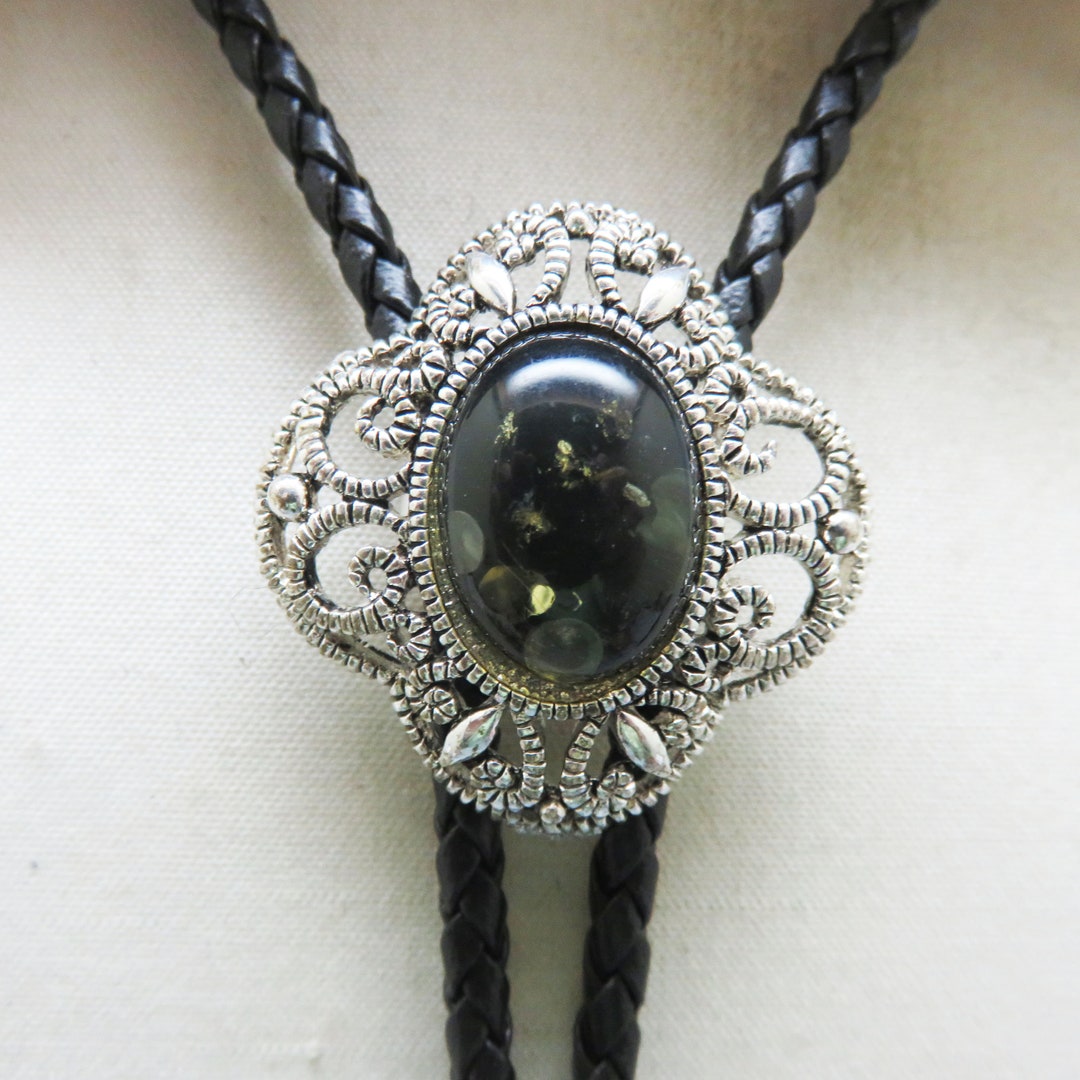 Filigree Baltic Amber Bolo Tie, Handmade Bolo Tie, Dressy and Delicate ...