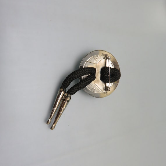 1980s Vintage Southwestern Concho Brooch, Bolo Look … - Gem