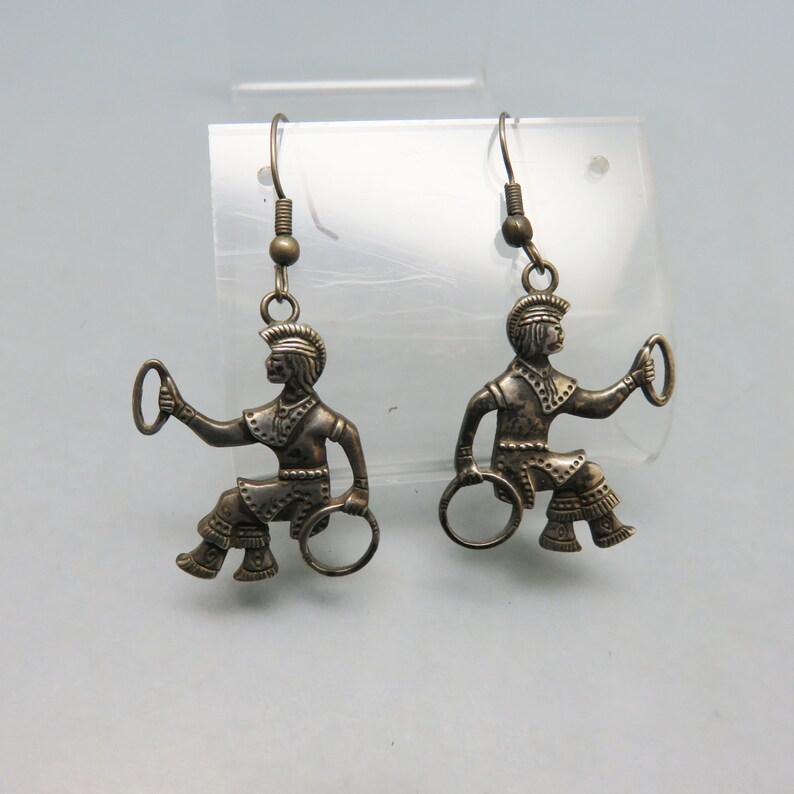 Rich in Detail Aztec or Mayan Hoop Game Playing Man Pierced - Etsy