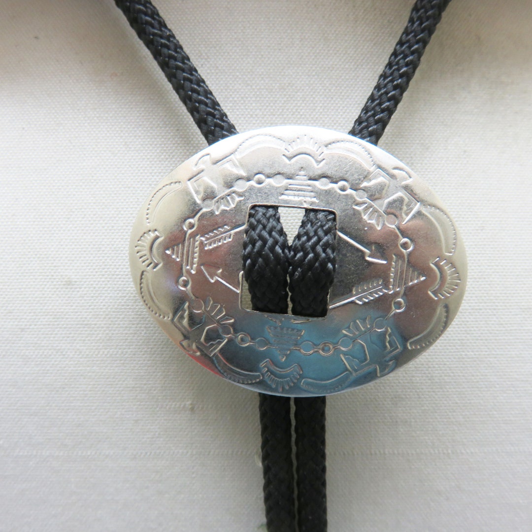 Vintage Silvery Metal Conch Design Bolo Tie, Big Bold and Beautiful - Etsy
