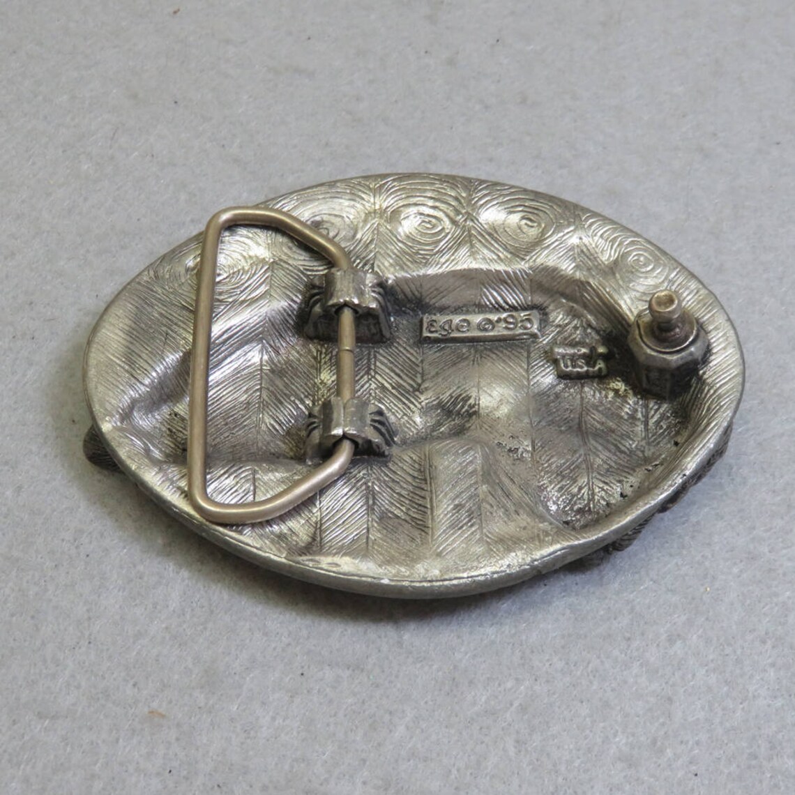 EGE Pewter Eagle Wing Belt Buckle, Signed and Dated 1995 - Etsy