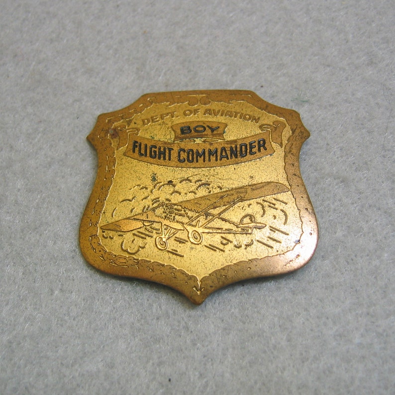 Very Cool Vintage Boy Flight Commander Pin Dept. Of Aviation | Etsy