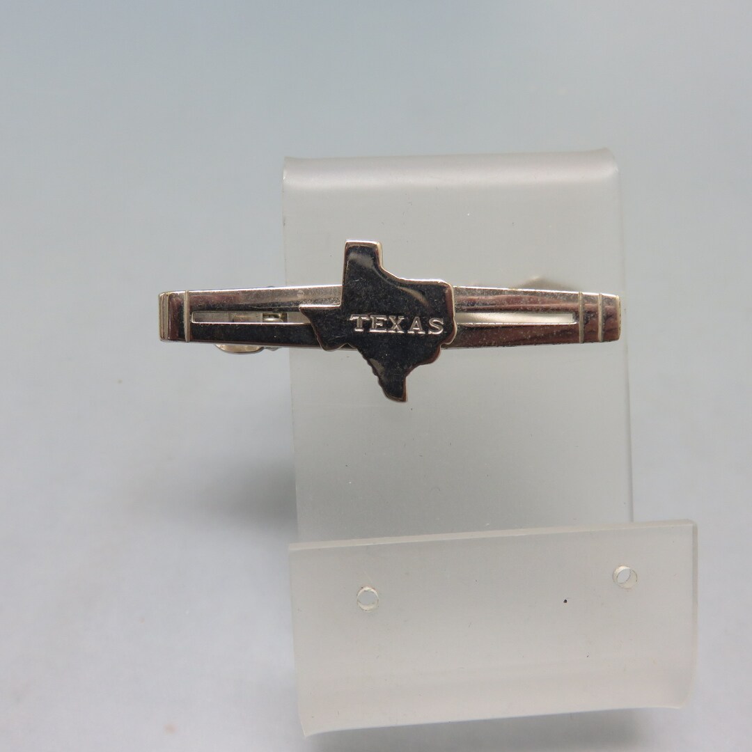 1960s Silver Metal TEXAS Tie Clasp, Fancy Tie Clip - Etsy