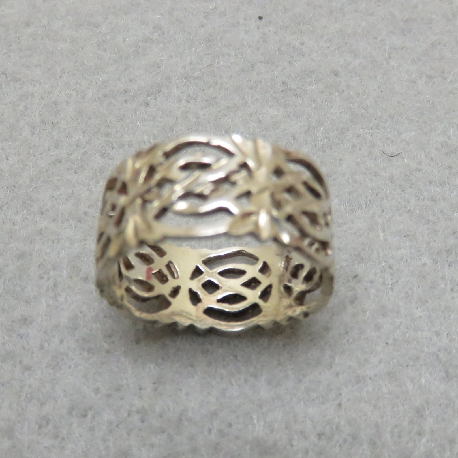 Fancy Wide Sterling Silver Cut Out Scrollwork Band Ring, Size 6.75 - Etsy