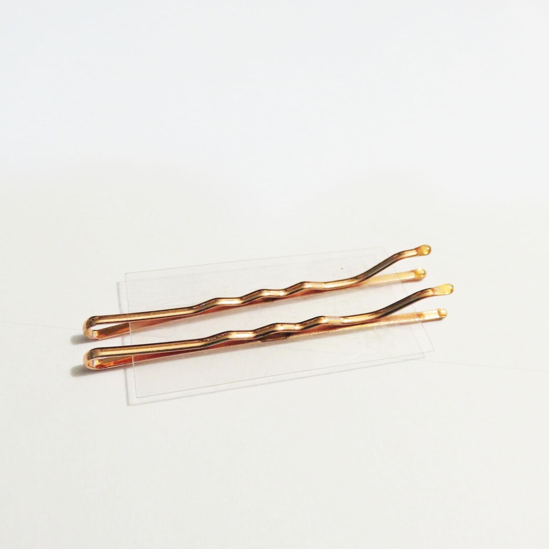 Vintage Pair of Twisted Copper Bobby or Hair Pins - Etsy