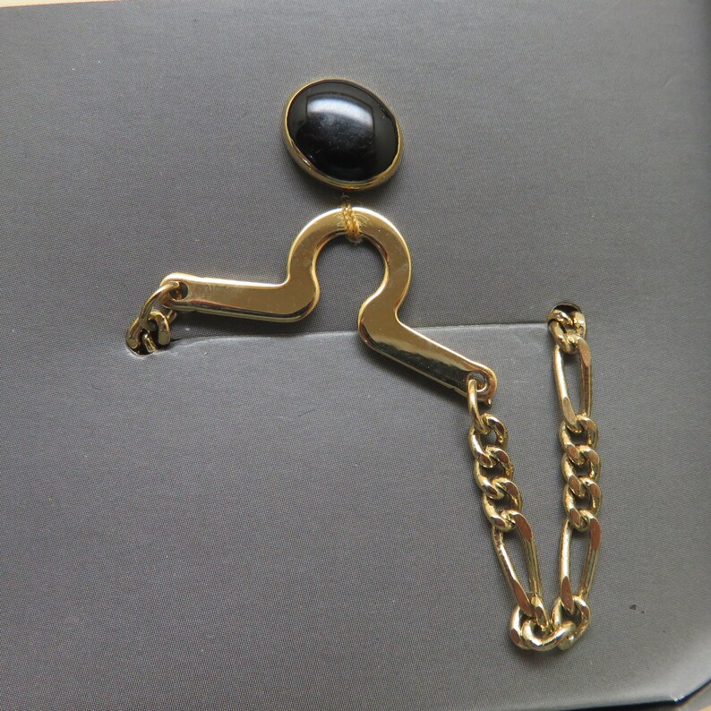 Foster Tie Tack and Tie Chain Set Mint in Cool Box - Etsy