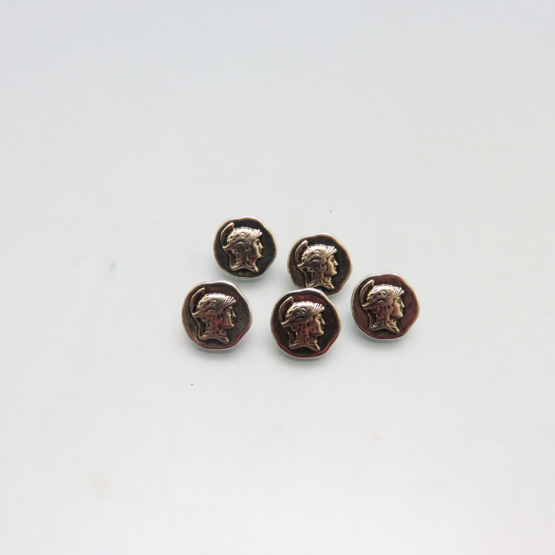Set of 5 Vintage Roman Soldier Petite Buttons, 9/16ths Inch - Etsy