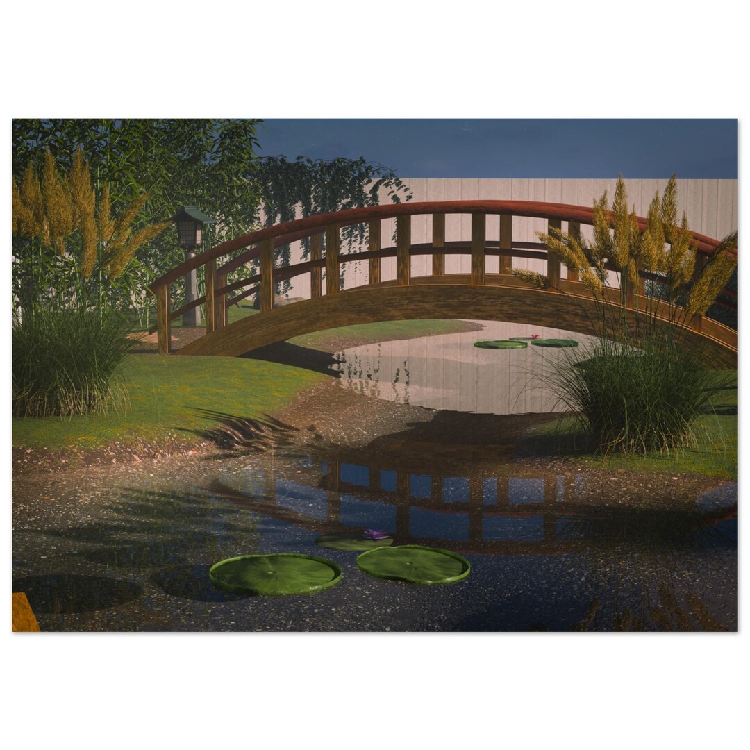Japanese Zen Garden Poster - Tranquil Wall Art - Etsy