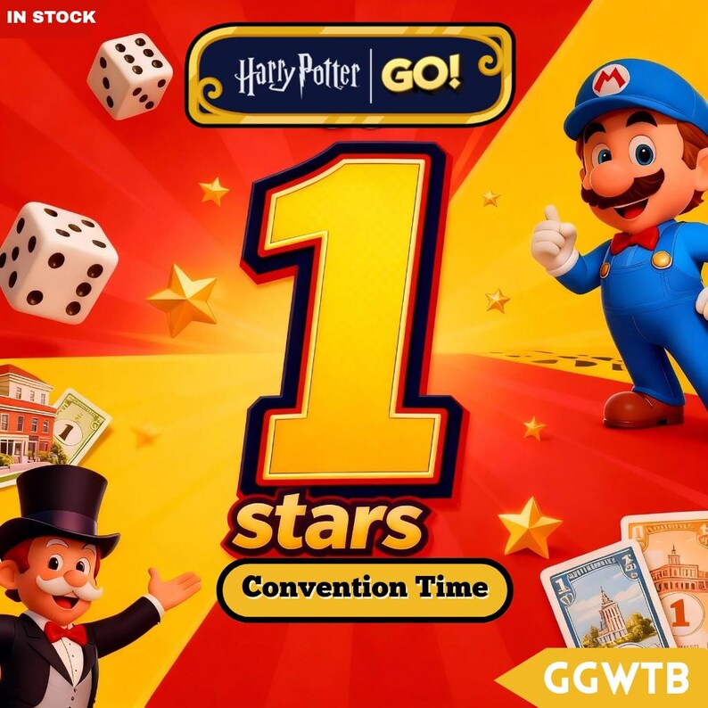 Monopoly Go Sticker Convention Time 1 Stars Set08-1 - Etsy