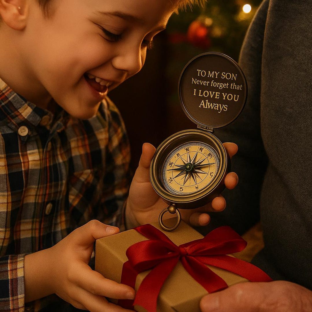 Personalized Brass Compass: Engraved Vintage Graduation Compass Gift ...