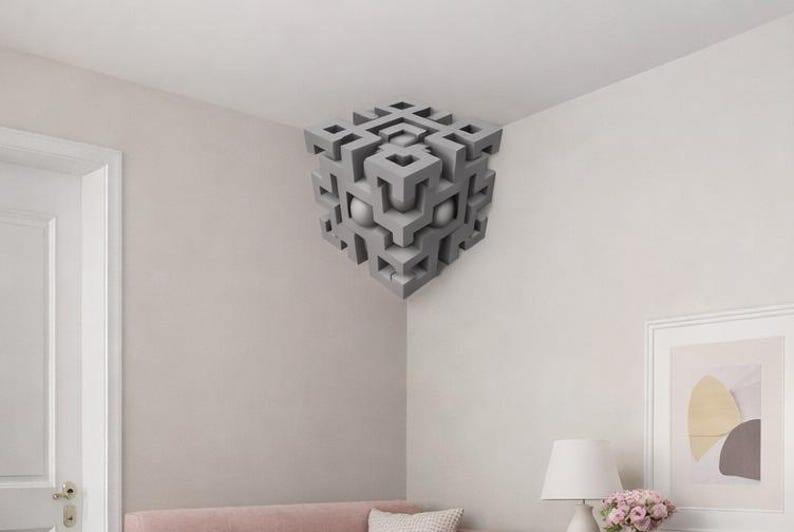 Trending 3D Cube Optical Illusion – Melting Cube Wall Effect – Cubic ...