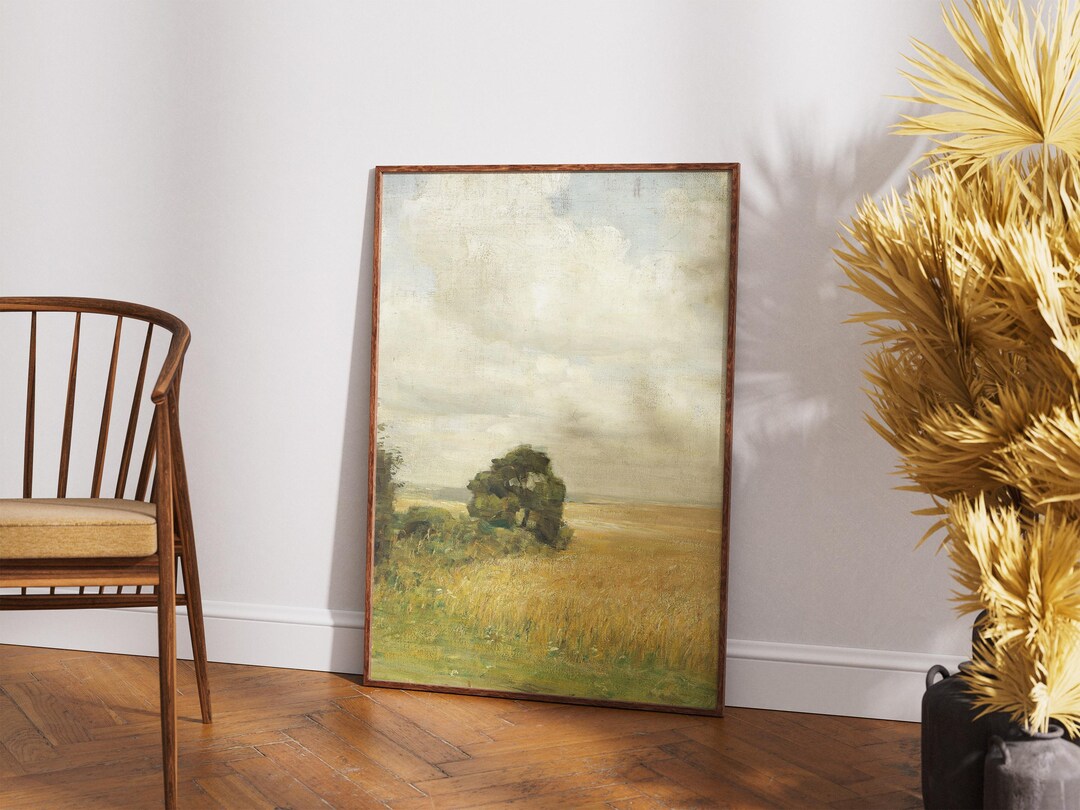 Antique Landscape Rustic-landscape Art Print | Vintage-inspired ...