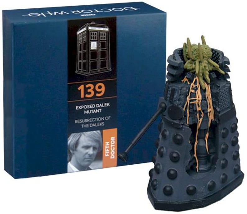 Exposed Dalek Mutant Doctor Who Eaglemoss Handpainted Figurine Dr Who ...
