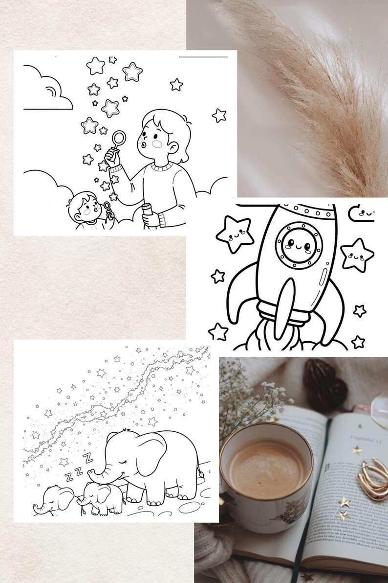The Quiet Cosmos Coloring Book | Kawaii Coco-wyo Style | Parent-child ...