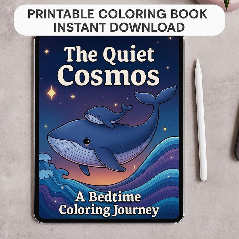 Quiet Cosmos – A Gentle Nighttime Coloring Book - Etsy