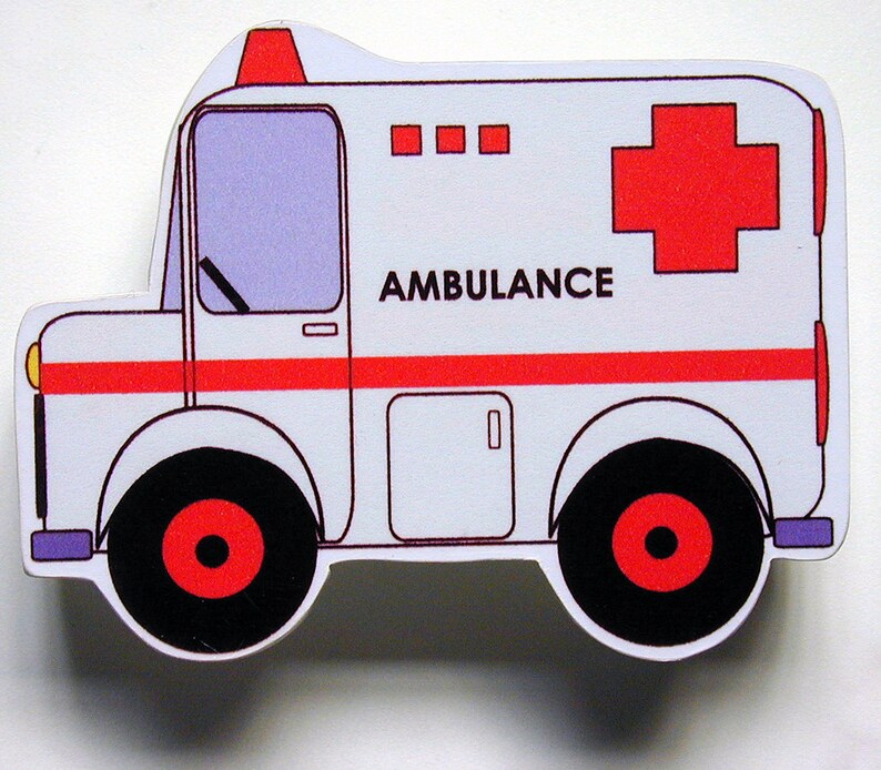 Wooden Ambulance and School Bus Wooden Drawer Pulls *** EXTRA LARGE ...