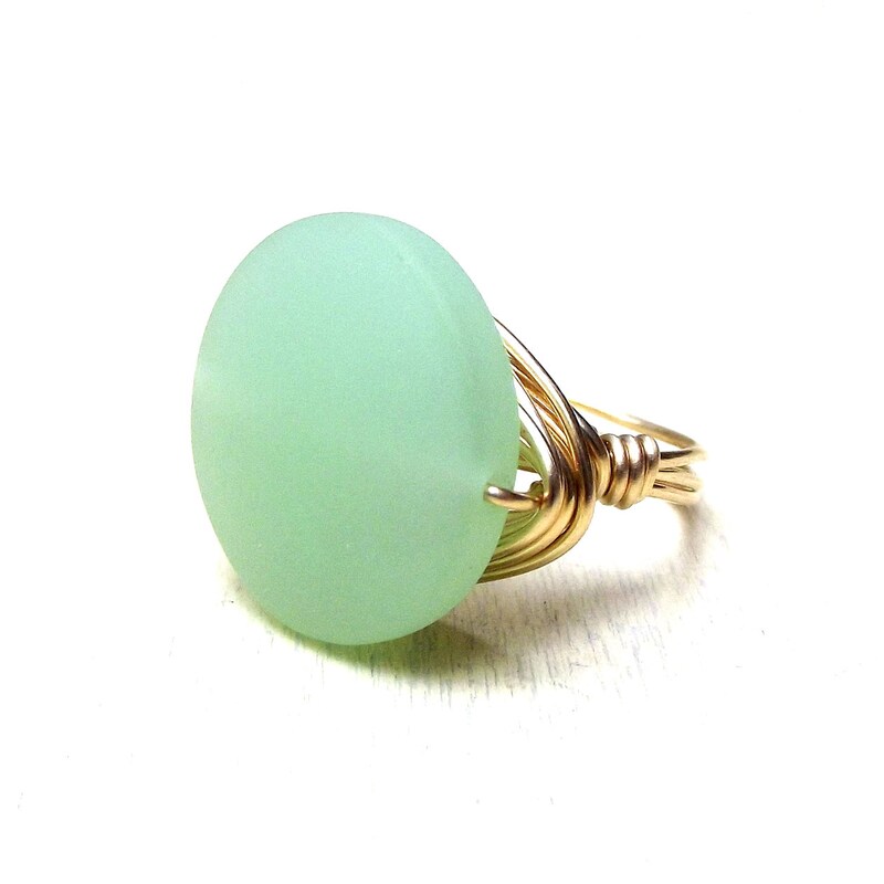 Seafoam Green Ring - Etsy