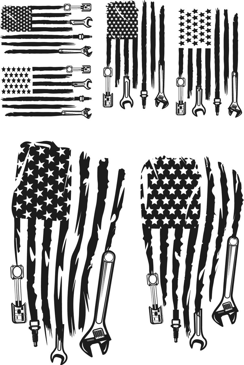 Tool Flag Designs PDF Vector (bundle of 13) Digital File - Etsy