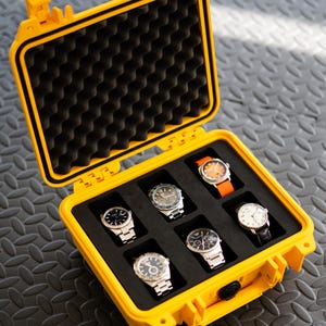 6 Slot Watch Peli Case - Choice of Colours - Etsy
