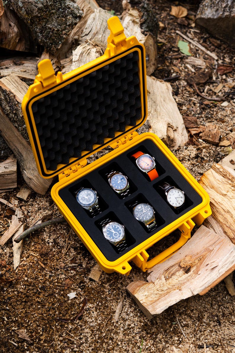 6 Slot Watch Peli Case - Choice of Colours - Etsy
