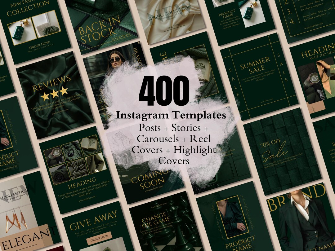 Luxury Instagram Kit for Brands, Content Creators, Coaches Insta Bundle ...