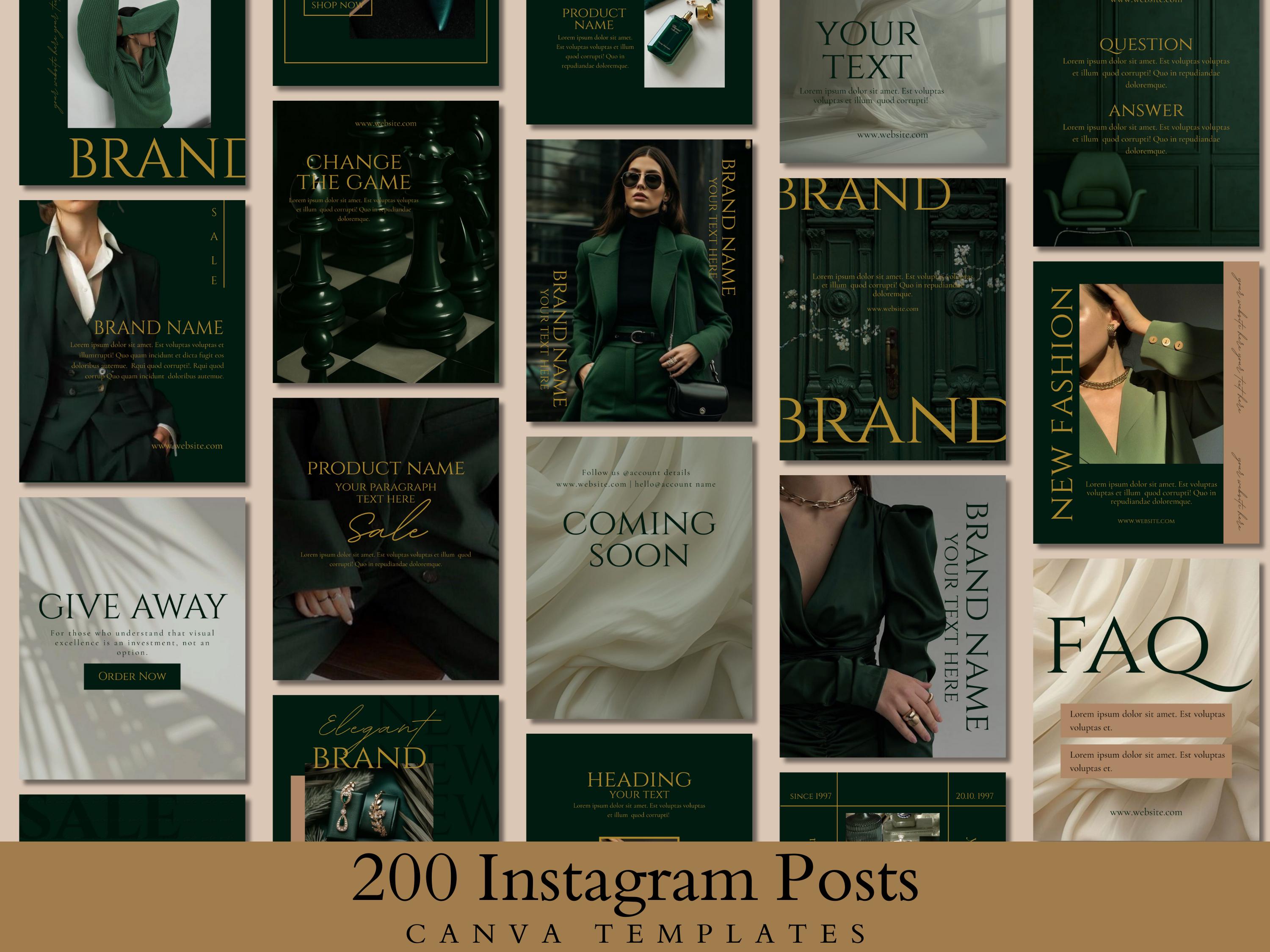 Instagram Post Templates for Brands, Content Creators, Influencers ...