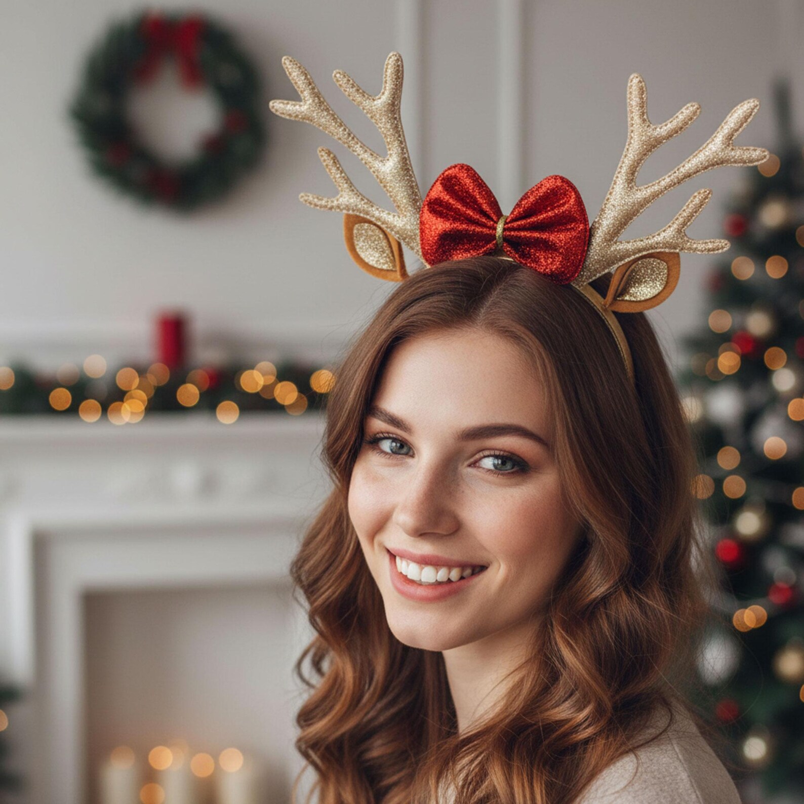 Christmas Reindeer,parade Headband,xmas Antlers - Etsy
