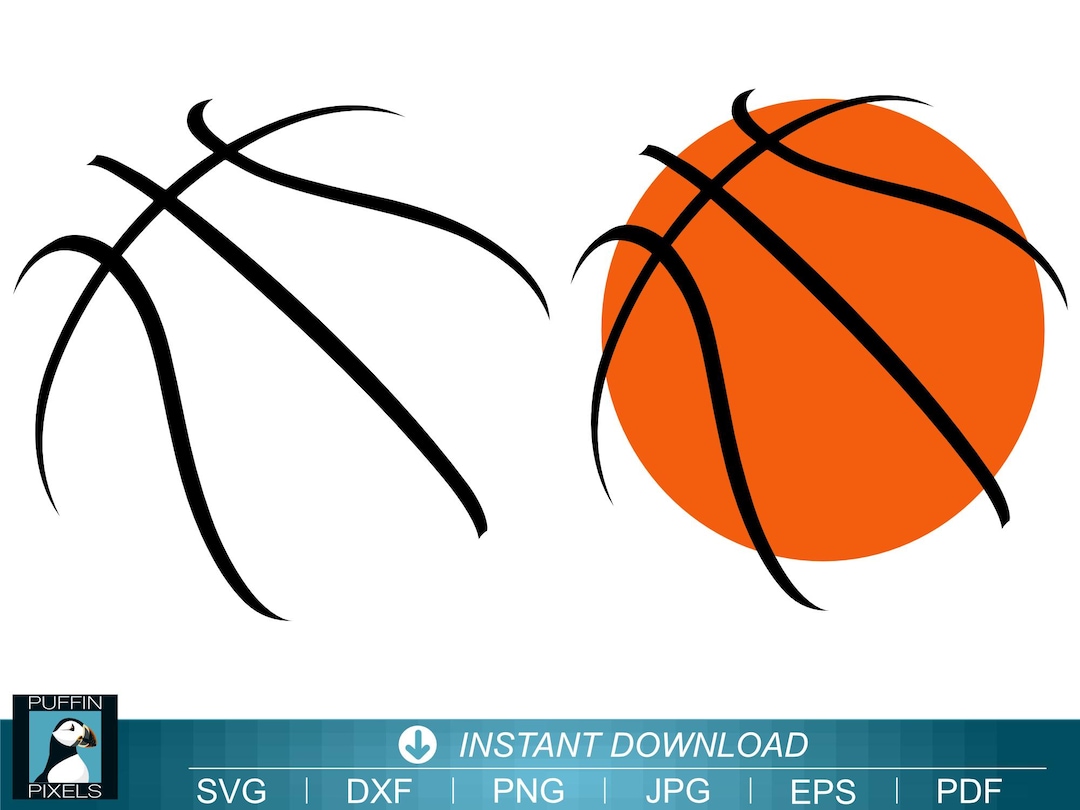 Basketball Seams SVG Cut File for Cricut & Silhouette (instant Download ...