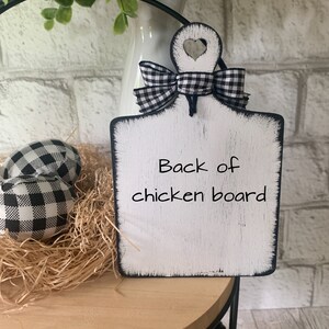 Mini Chicken Bread Board, Small Leaner Sign, Tiered Tray Decor ...