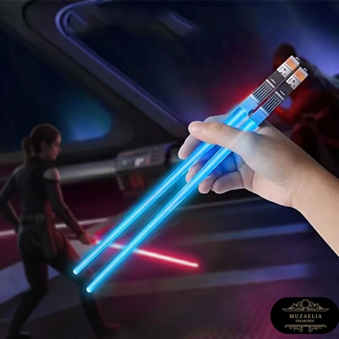 LED Lightsaber Chopstick, Luminous Chopstick, Reusable Party Chopsticks ...