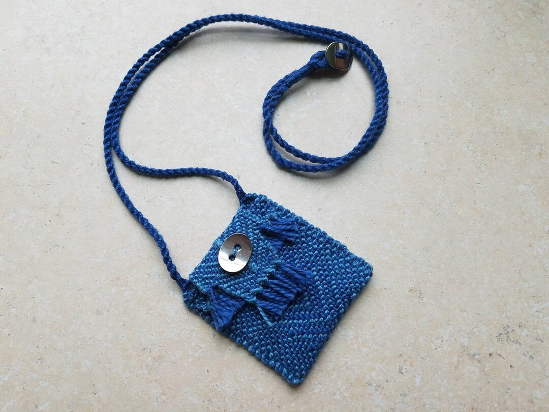 Blue Amulet Bag Small Prayer Pouch Boho Medicine Bag - Etsy