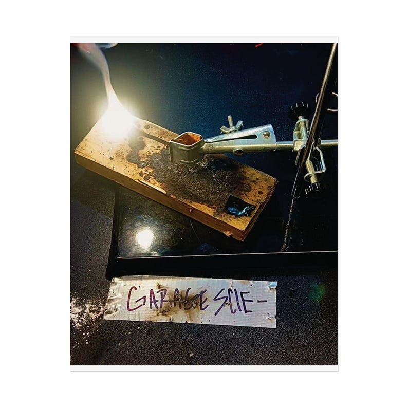 Magnesium Fire, Grunge Chemistry Poster, Science Lab Wall Art ...