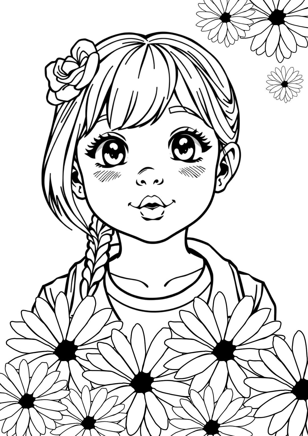 Girls' Coloring Book · 30 Printable Pages · Fun Activities for Girls ...