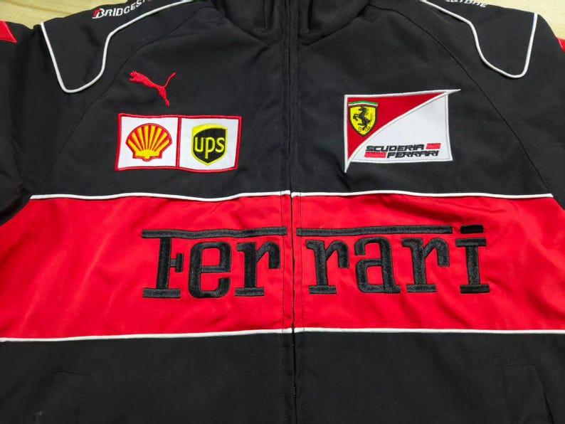 Ferrari F1 Racing Jacket, Motorsport Windbreaker, Unisex Streetwear ...