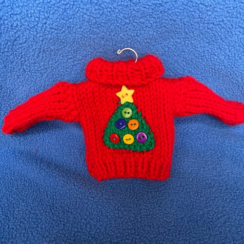 Mini Sweater Christmas Ornament - Etsy
