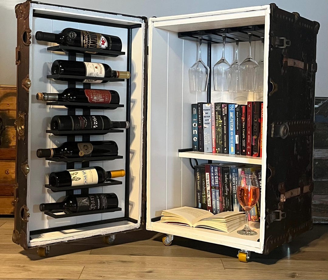 Wine/ Book Trunk - Etsy