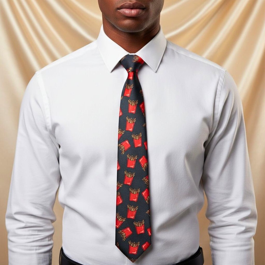 Food Neckties for Men, Funny Ties, Novelty Ties, Food Print, Unique ...