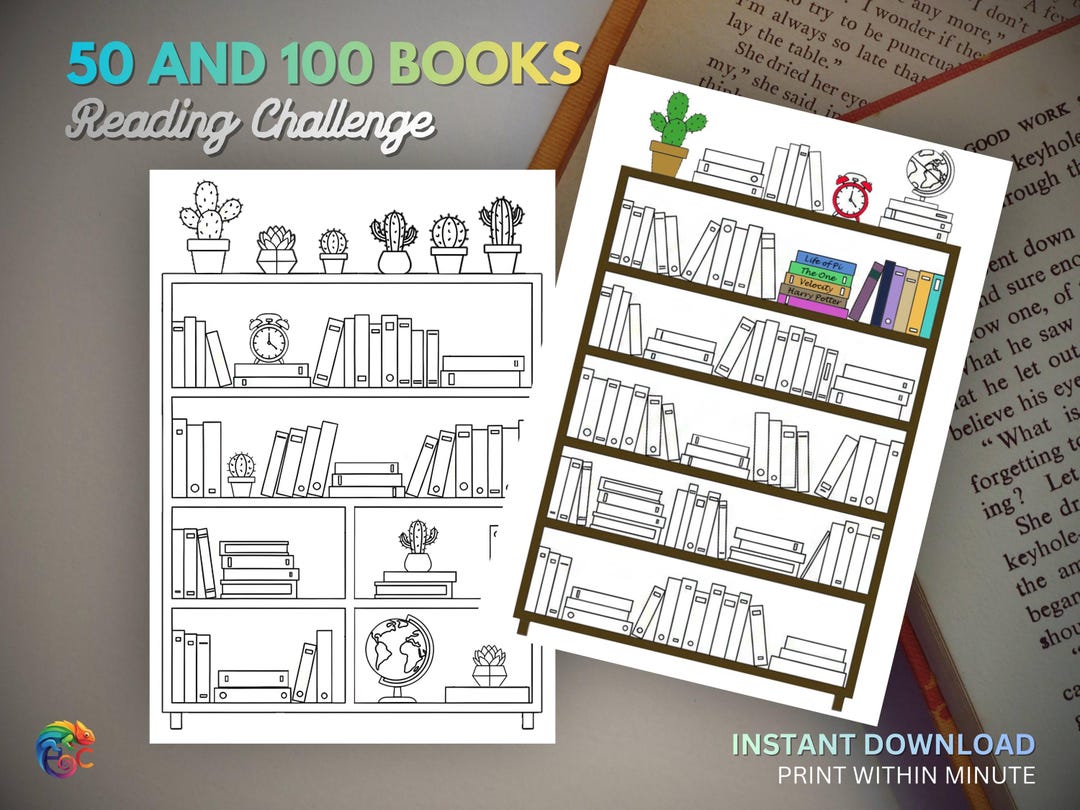 Printable Reading Book Tracker : Coloring Bookshelf Reading Log ...
