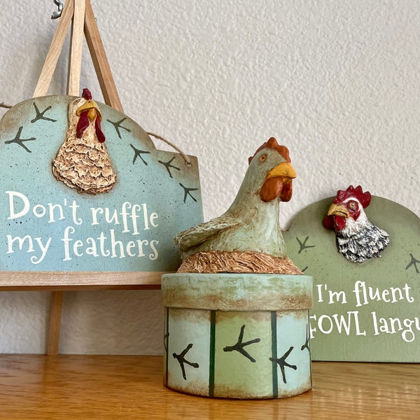 Paper Mache Chickens - Etsy