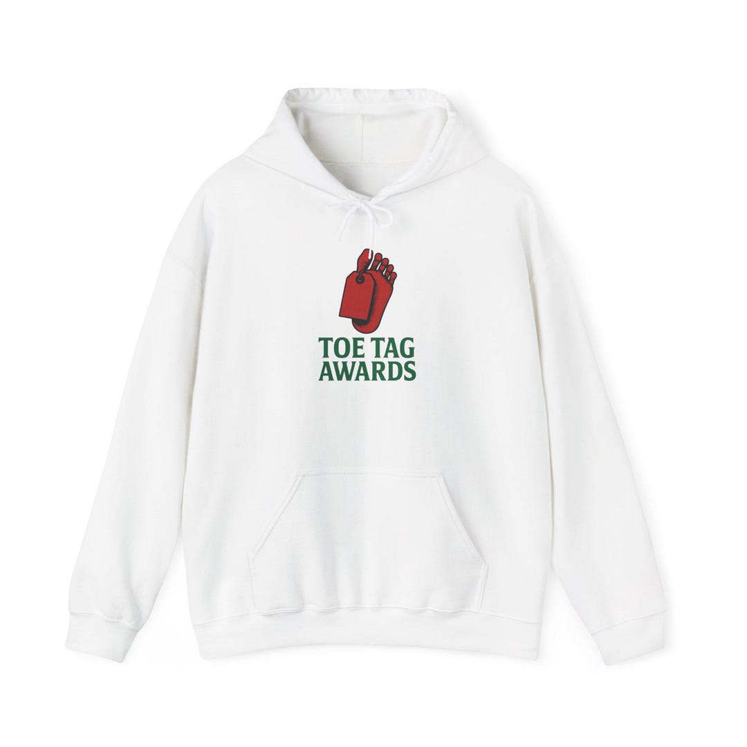 Toe Tag Awards Hoodie | Spartan Helmet Infidel Graphic - Etsy