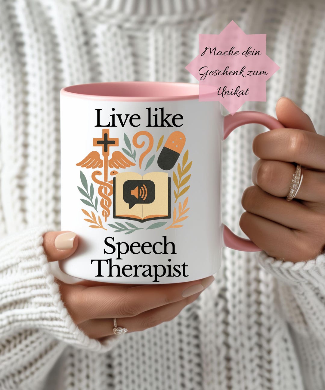 Speech Therapist Mug - Speech Therapy Gift, Language Healing Cup ...