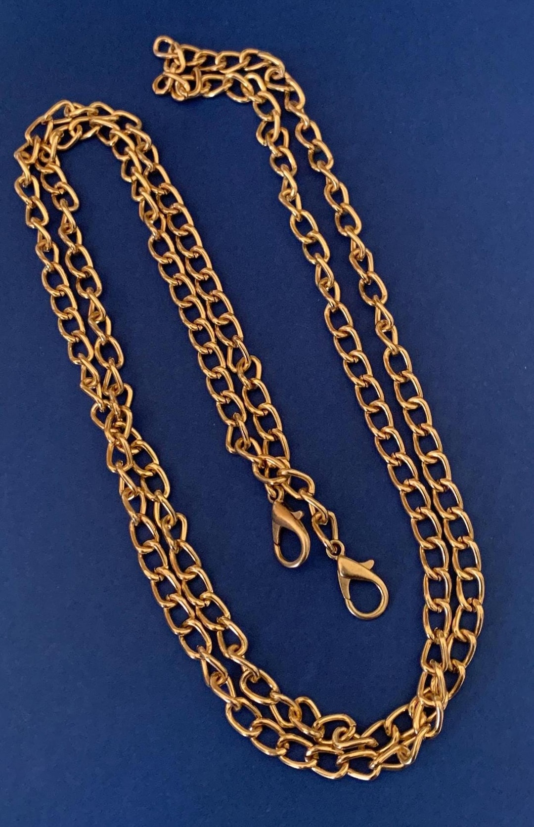 Simple Gold Chain Purse Strap With Double Lobster Claw Clasps - Etsy
